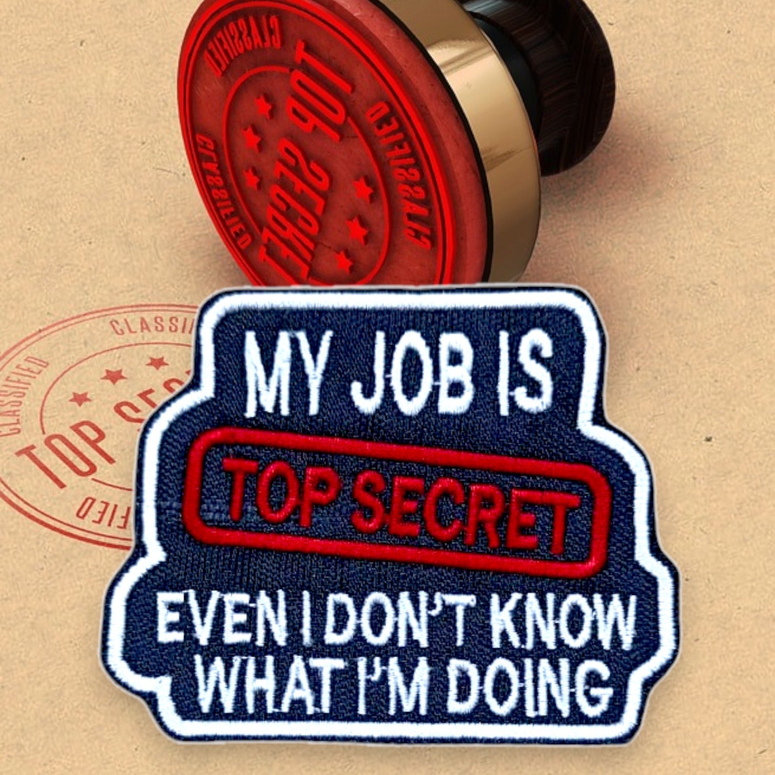 Buy My Job Is Top Secret Jackets With Patches - Velcro Patches ...