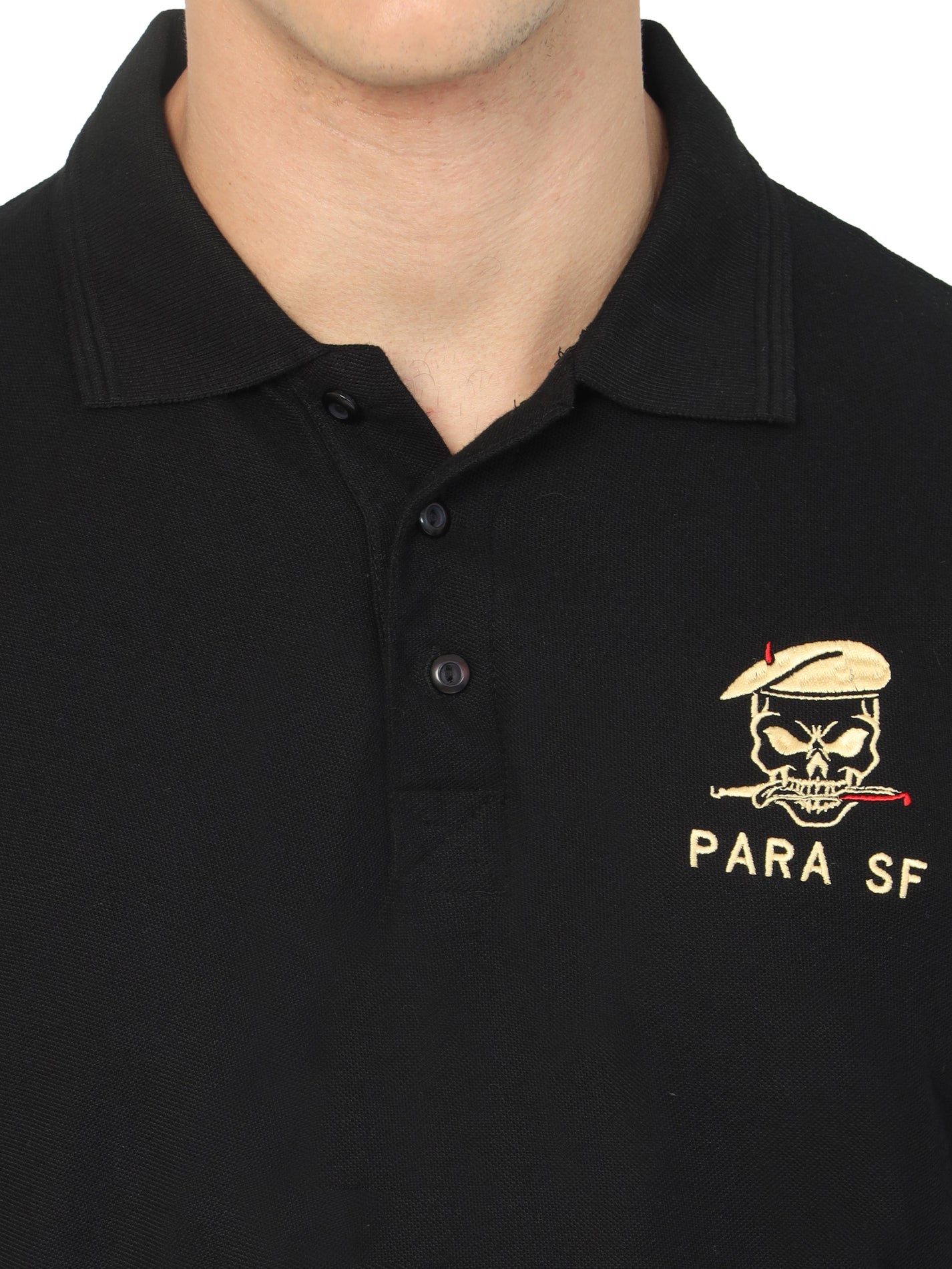 Shop Para Sf Commando Tshirt Black Collared Design Online – MILITARY ...