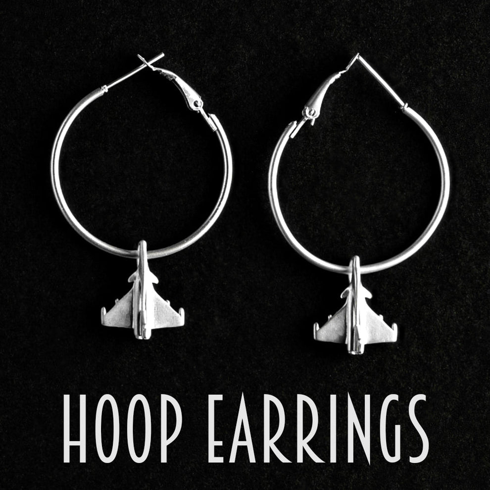 Shop Rafale Round Hoop Earrings Design Online In India – MILITARY ...